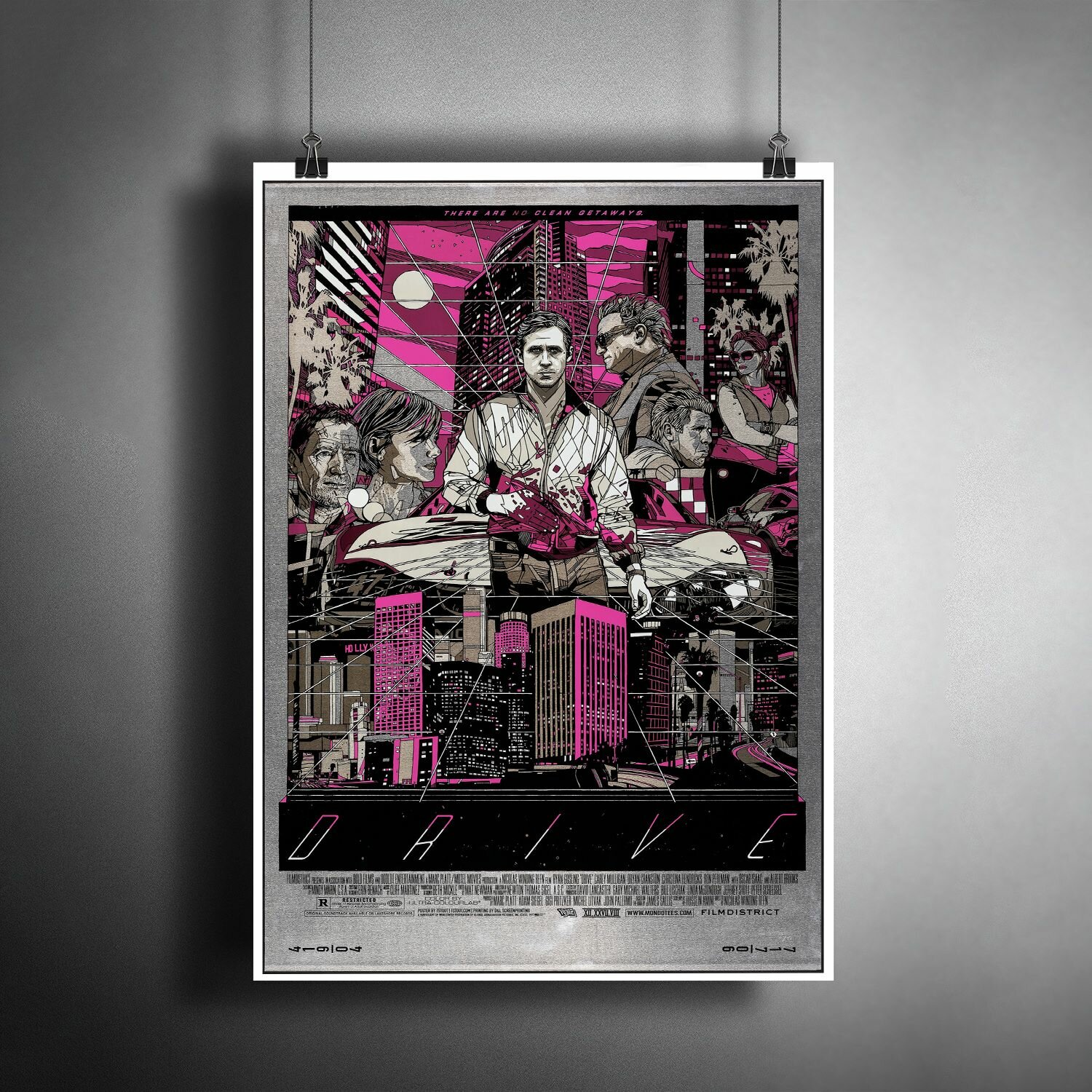 Постер плакат "Фильм: Драйв. Drive. Актёр Райан Гослинг" / Декор для дома, офиса, комнаты, квартиры, детской A3 (297 x 420 мм)