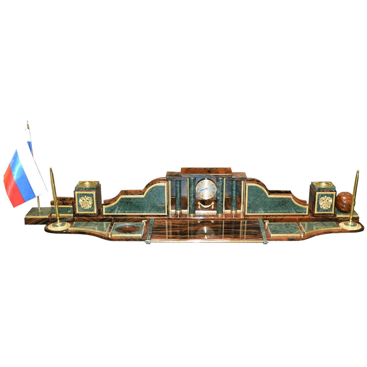 Настольный набор из камня  "Дипломат-Е 15-2"