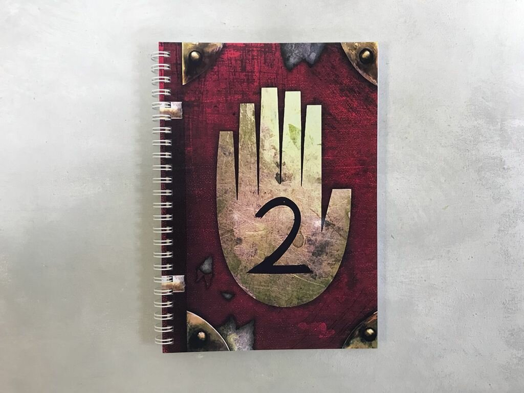 Дневник №2 на пружине с картинками