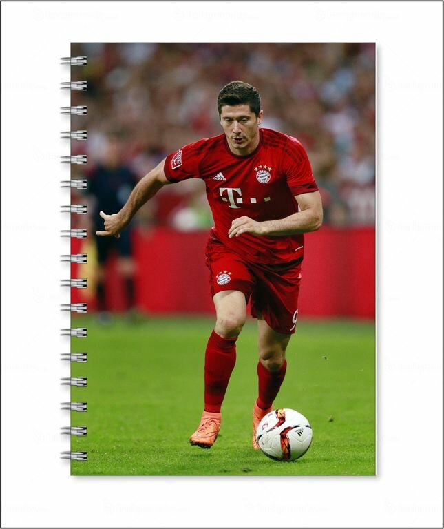 Тетрадь Роберт Левандовский, Robert Lewandowski №18, А5