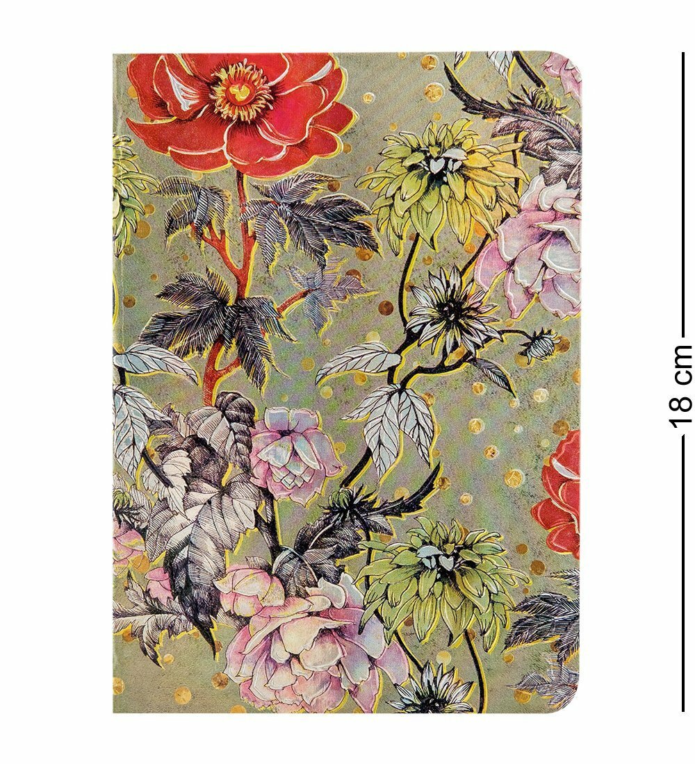 Блокнот сред. "Весенние цветы" (3D твердая обложка)