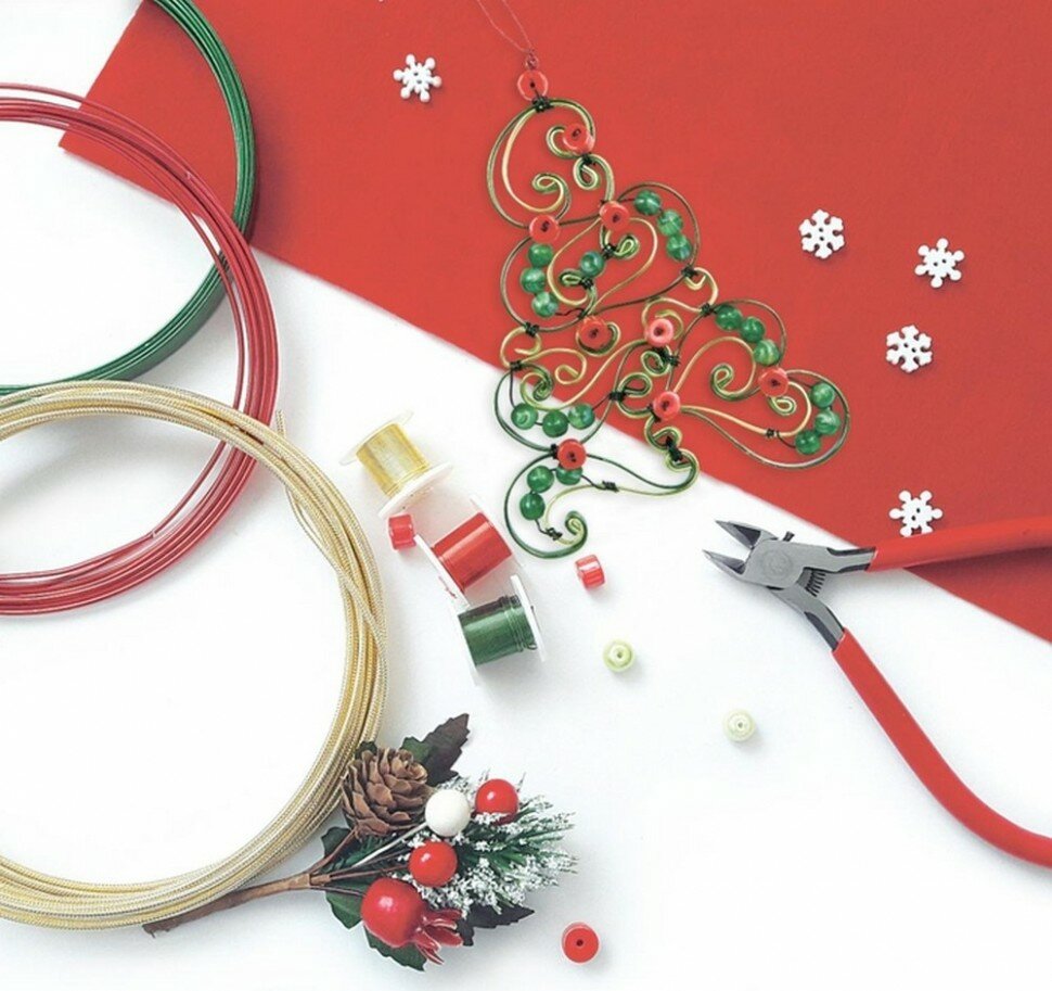 Набор для бисероплетения Crystal Art #Т-46 Ёлочная игрушка. Серия "Калейдоскоп игрушек", 11 x 14 см