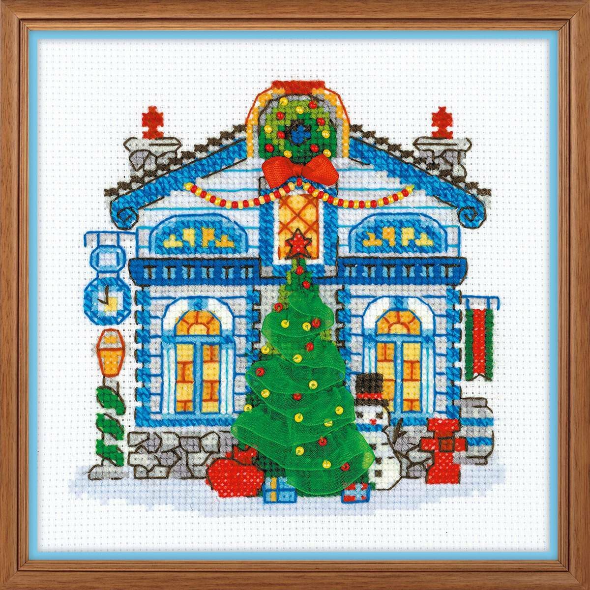 Вышивка Частичная, "Ледяной домик" 14 Aida Риолис (Россия) арт. 1662