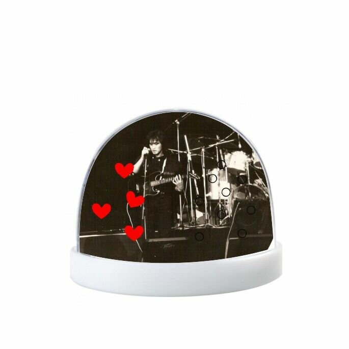 Водяной шар Кино, Виктор Цой №13, блестки-сердечки