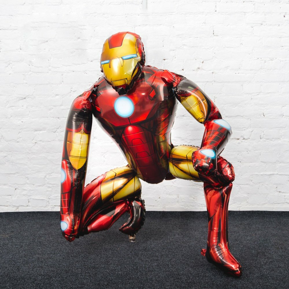 Ходячий воздушный шар супергерой "Железный человек"
