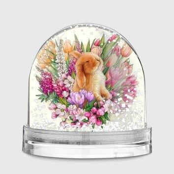 Водяной шар год Кролика №8, Сердца-блёстки