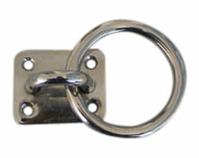 Серьга с рымом (размеры основания 40х50 мм, диаметр сечения рыма 8 мм ) (10005804)