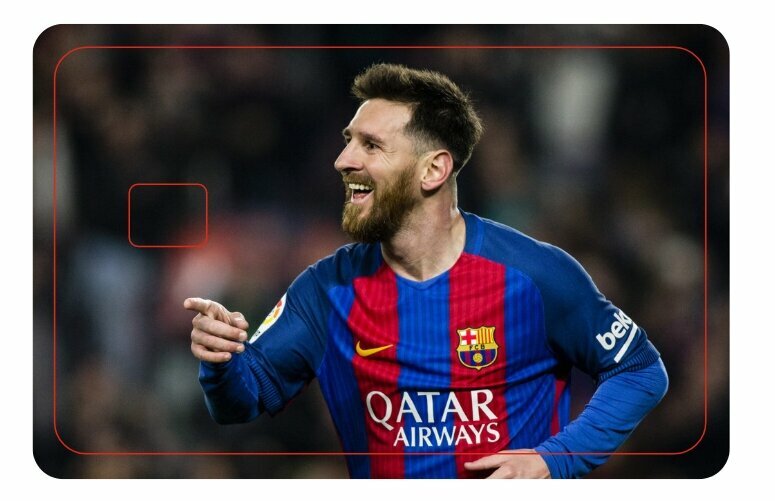 Наклейка на банковскую карту, стикер на карту, мемы, приколы, комиксы, стильная наклейка, футбол, Месси, фк Барселона