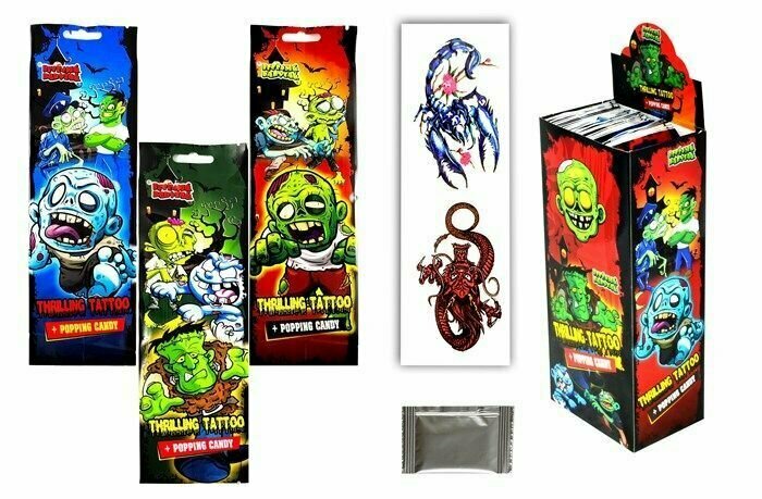 Взрывная карамель "Thrilling tattoo", 36 штук*1 гр.