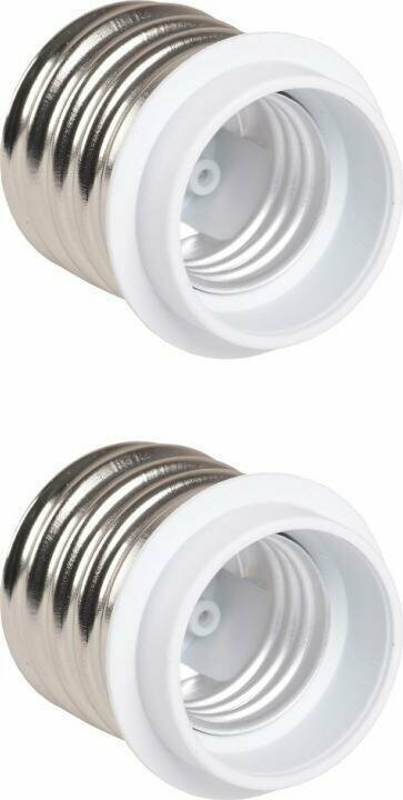 Переходник для патрона IEK E40 на E27 белый (комплект из 2 шт)