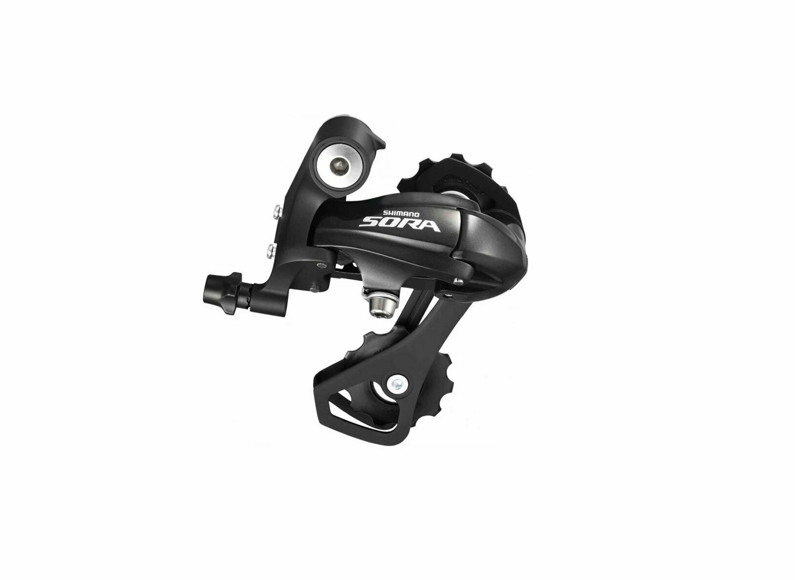 Переключатель задний Shimano Sora, R2000, SS, 9 скоростей, крепление на болт, черный, без упаковки