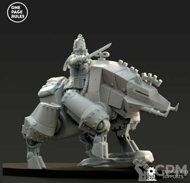 Warhammer Captain on Automa Boar 2/Капитан на Вепре 2