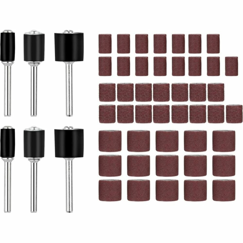 Набор шлифовальных барабанов RT51 51 предмет для гравера DEKO 065-0676, металл