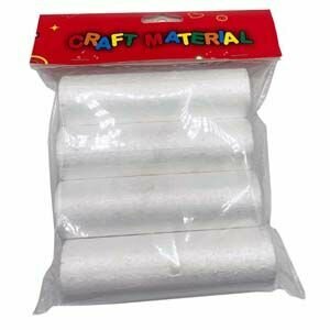 Заготовка для декорирования/набор для декорирования "Цилиндры" deVente 110*33 мм, 6 штук в упаковке, белые.