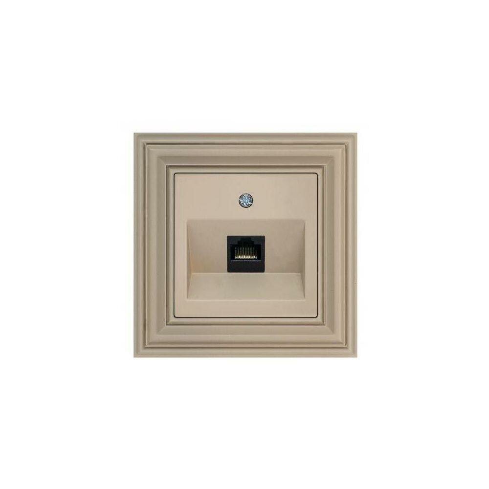 Розетка RJ45 Liregus Retro кремовый омбре 29-136