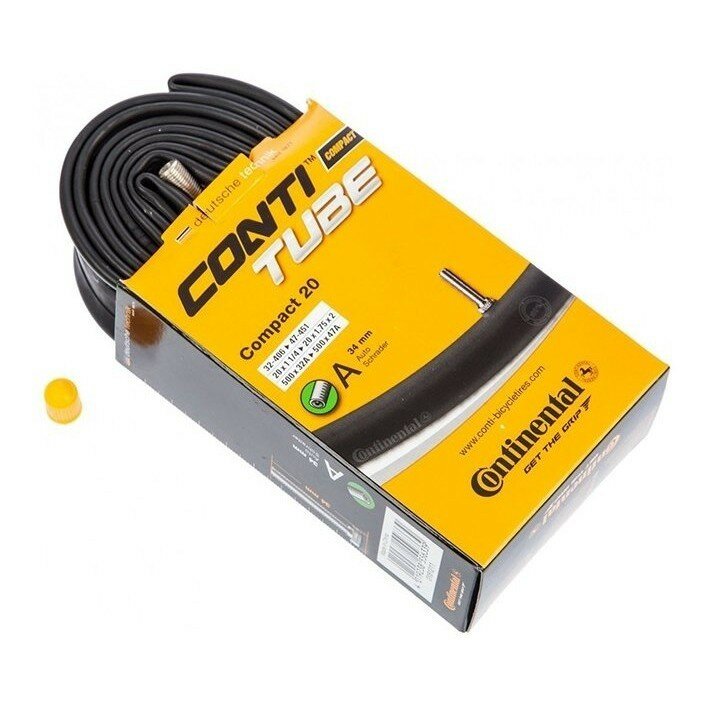 Continental Камера Compact 20", 20 x 1.25-1.75 32/47-406 / 47-451, автониппель 34 мм A/V Schrader