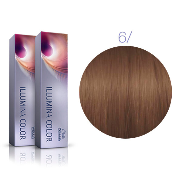 Wella Professionals Illumina Color стойкая крем-краска для волос, 6 Темный блонд, 60 мл