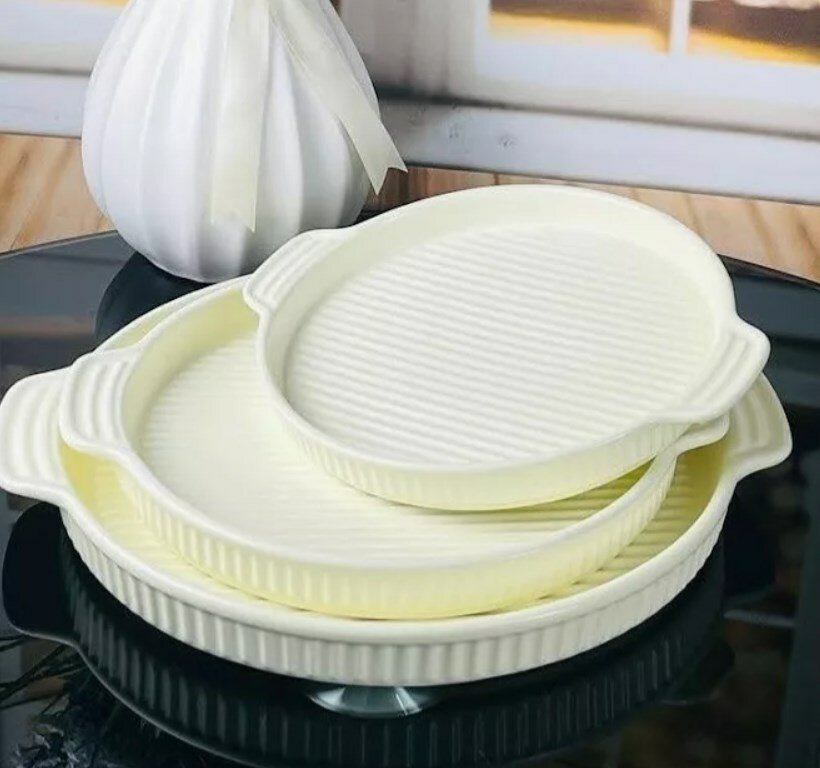 Круглое блюдо для запекания 21,5см Фарфор 205-750 118-205-750