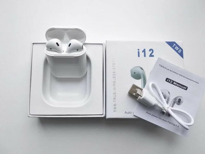 Беспроводные наушники Choice I12 TWS, USB Type-C, белый/STEREO