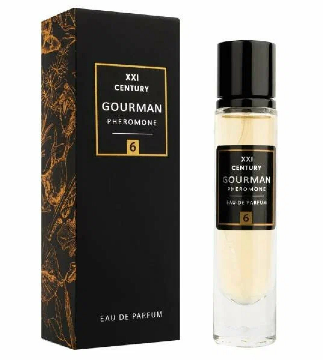 Парфюмерия XXI века Мужской Gourman №6 Eau de Parfum Парфюмированная вода с феромонами (edp) 13мл
