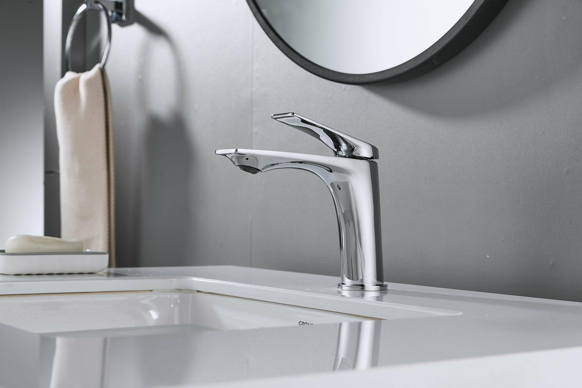 Смеситель для раковины "Shevanik" S9101, латунь, покрытие глянцевое, цвет хром, 1/2", 133 см