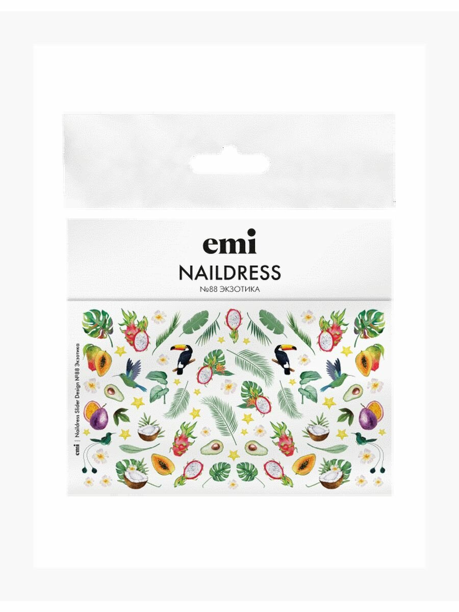 Naildress Slider Design №88 Экзотика E.Mi