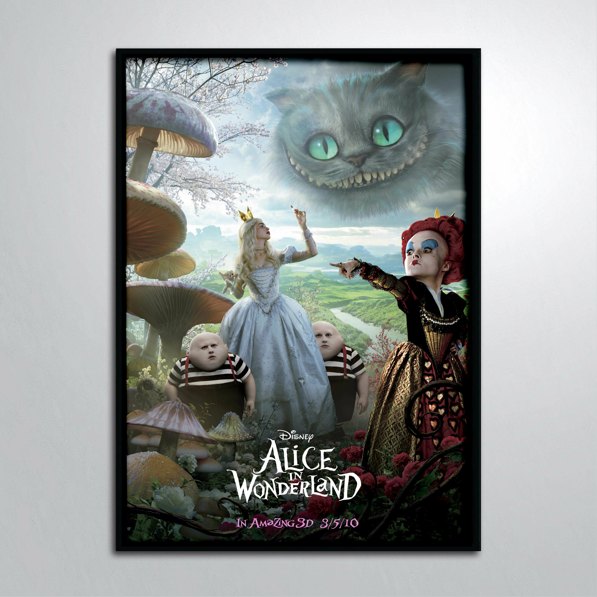 Постер без рамы/Алиса в Стране чудес Тим Бёртон Хелена Бонем Картер Alice in Wonderland (А2/420х594)