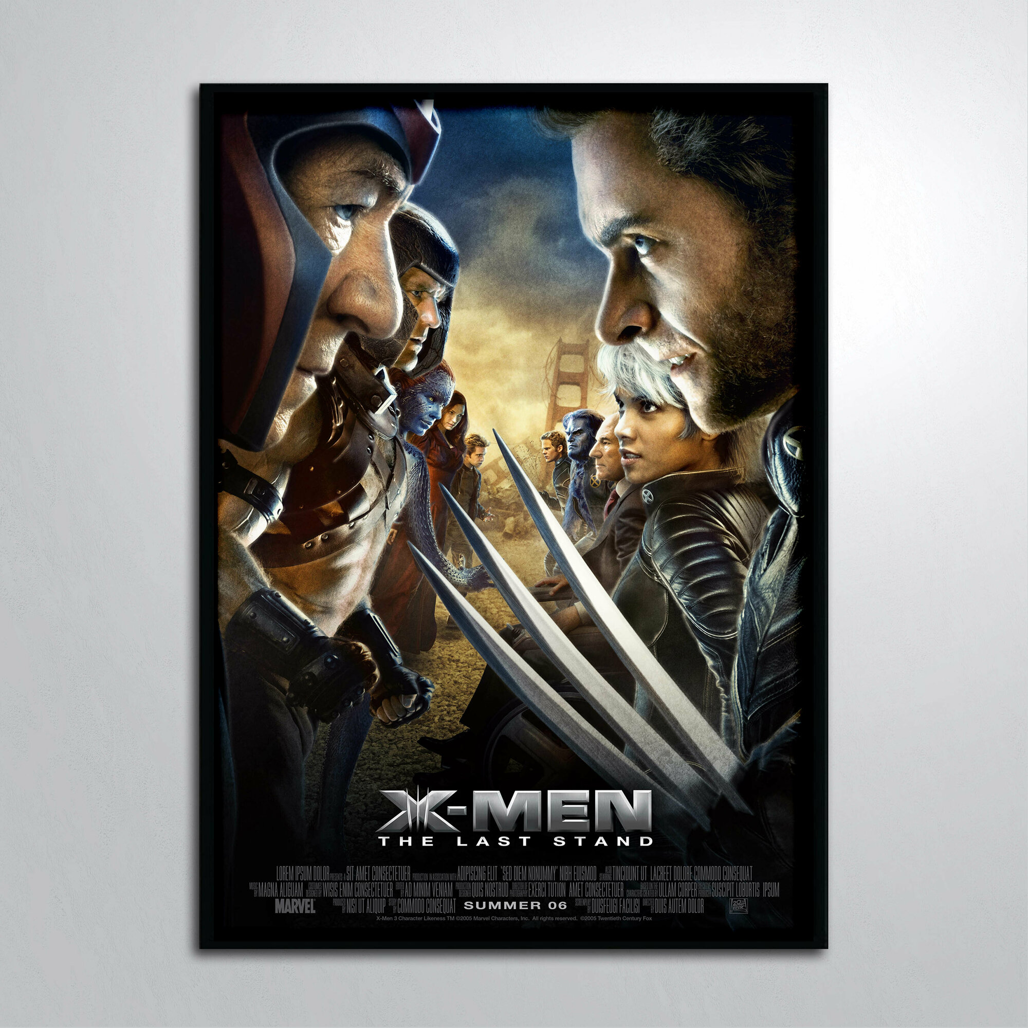 Постер без рамы/Люди Икс Последняя битва Хью Джекман Холли Берри Иэн Маккеллен Противостояние X-Men The Last Stand