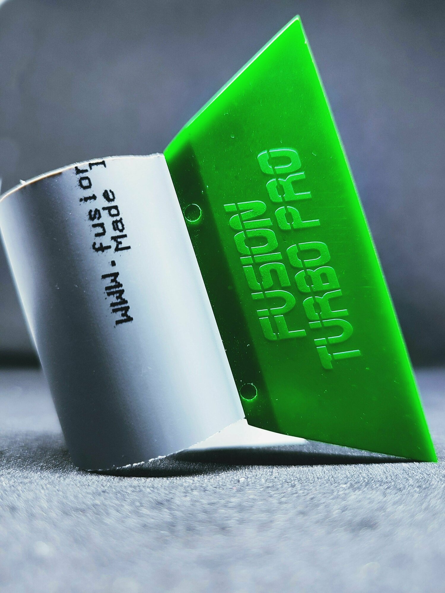 Ракель выгонка полиуретановая FUSION TOOLS Green Turbo PRO 3 1/2' с большим держателем трапеция