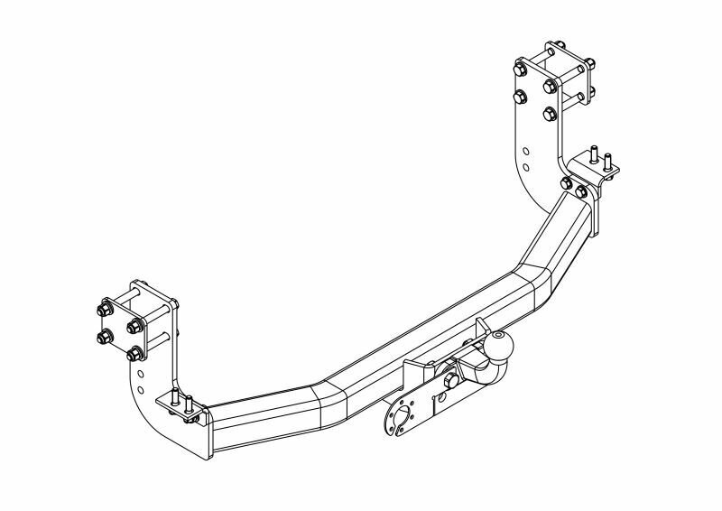 Фаркоп на Mercedes Sprinter Classic (без ступ.) (2013-) (без электрики, паспорт/сертификат в комплекте) Автос. MB 09