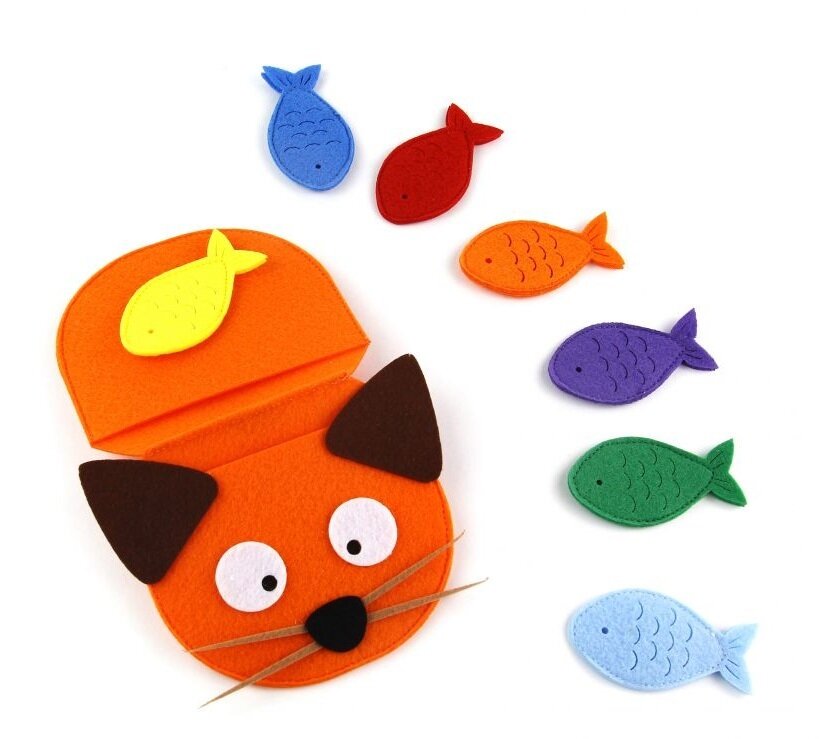 Игровой развивающий набор из фетра "Ням-ням-ка. Кошечка"