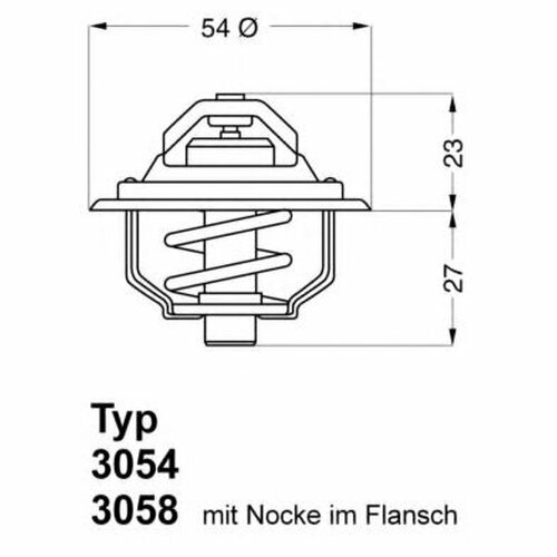 Термостат охлаждающей жидкости Wahler 305492D50