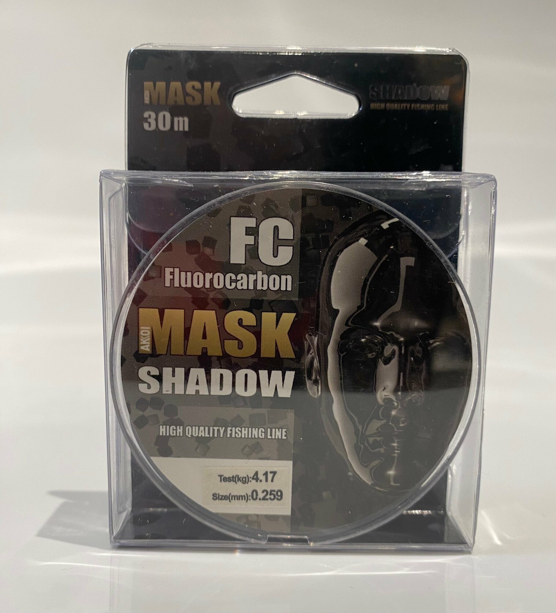Флюорокарбоновая леска AKKOI MASK SHADOW 0.259, 30 м, тест 4,17 кг