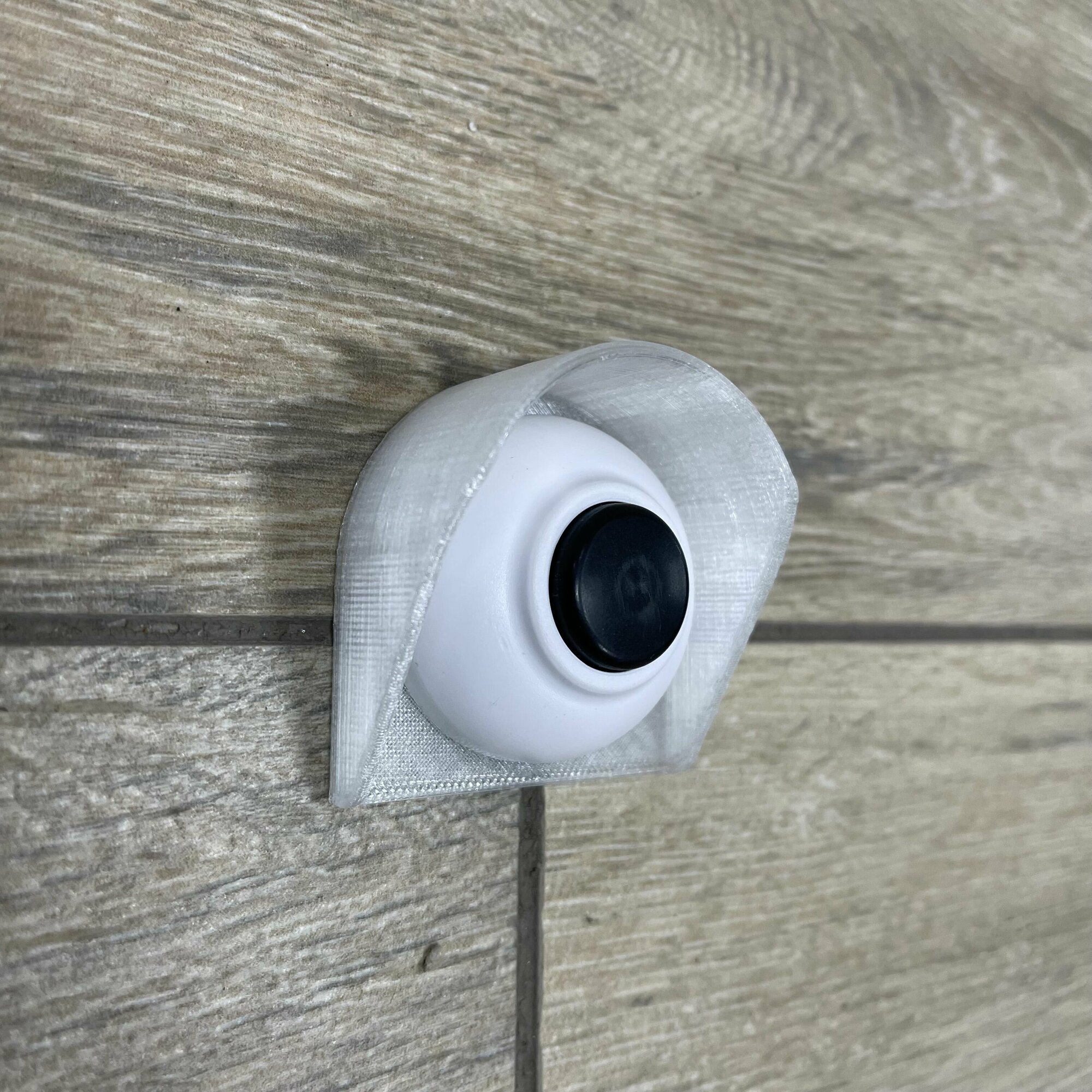 Универсальный защитный козырек для кнопки звонка 6х6см (бесцветный) (круглый)