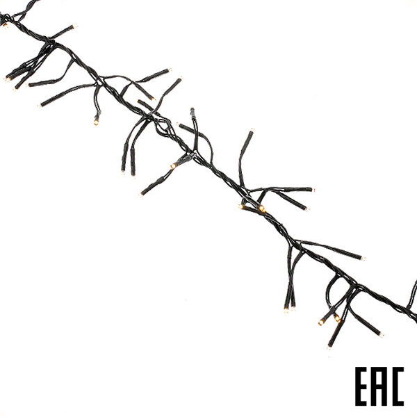 Гирлянда светодиодная Б0047970 Мишура ENIN-GW 220В 3.9м 200LED тёплый свет IP20 (ЭРА)