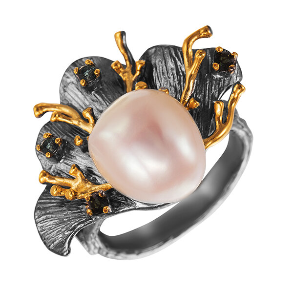 Кольцо, серебро, 925 проба