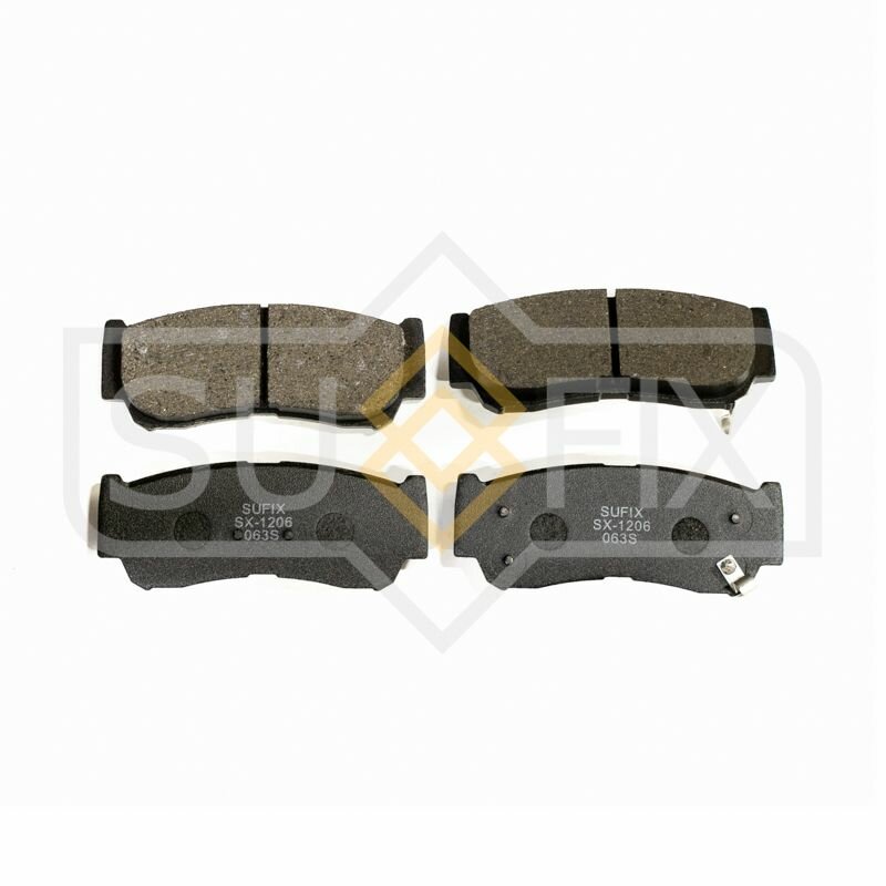 Колодки тормозные задние (старого образца) JAC T6 / джак Т6