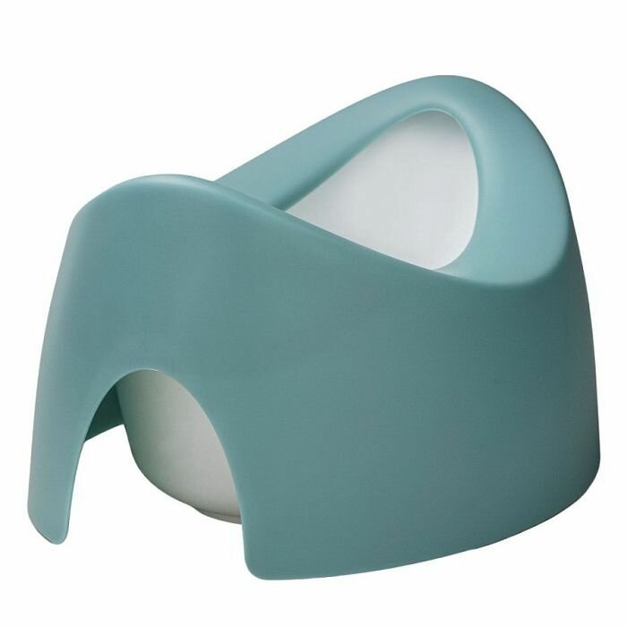 Горшок детский, Tega Baby "Teggi ББ", матовый эффект, унисекс, цвет бирюзовый-белый