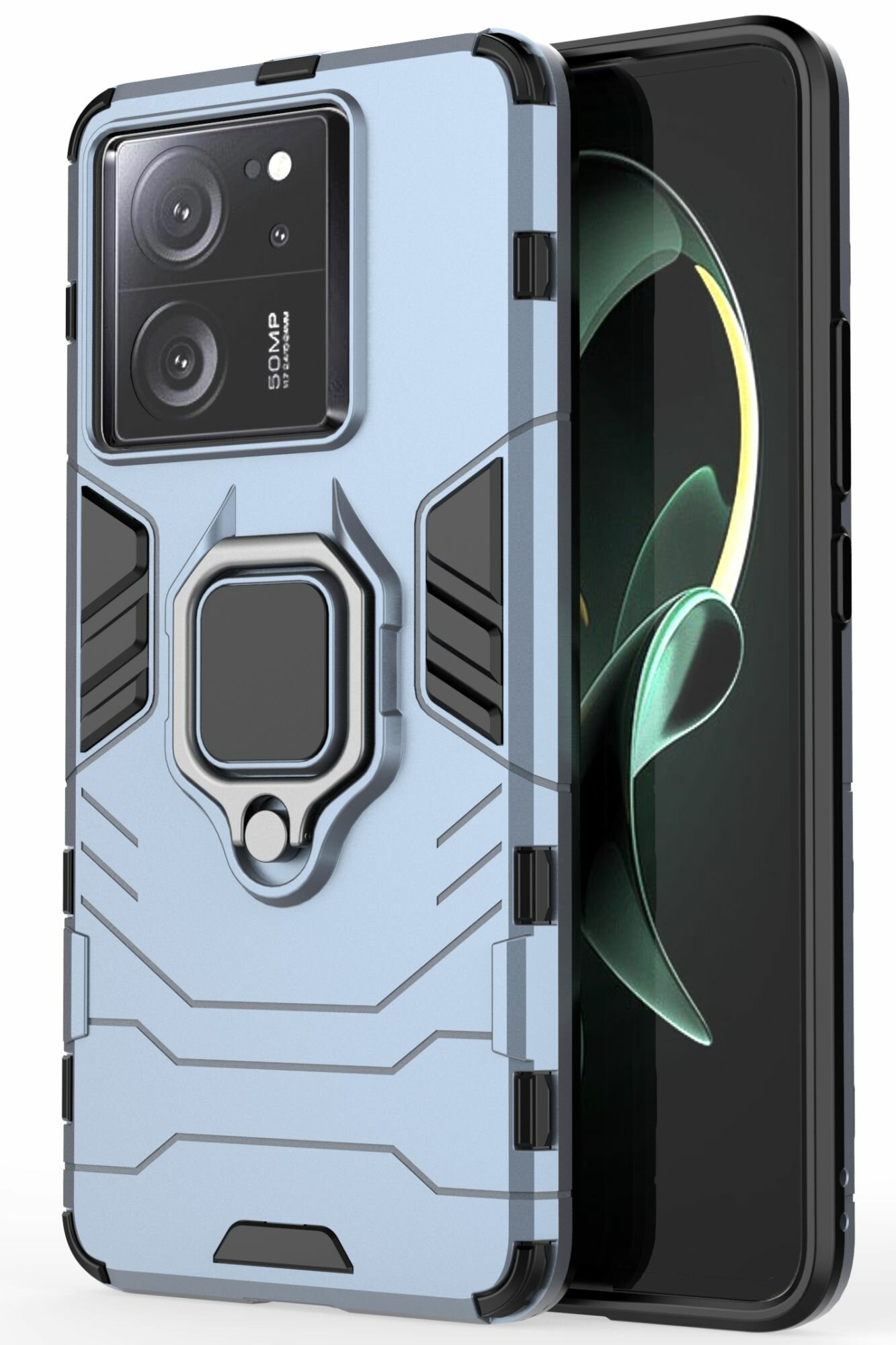 Чехол противоударный для Xiaomi 13T и 13T Pro / Сяоми 13Т и 13Т Про (Светло-синий)