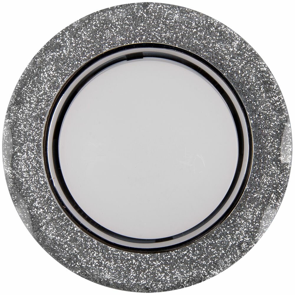 Светильник встраиваемый с LED подсветкой GX53-H38-BL 6 серебряный потолочный GX53(без лампы)