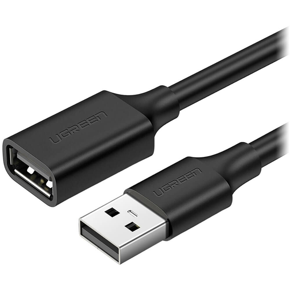 Кабель Ugreen US103 USB-A (male) - USB-A (female) (5 метров) чёрный (10318)