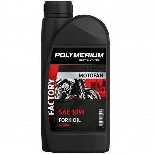 Масло гидравлическое Polymerium MOTOFAN FORK OIL FACTORY MEDIUM 10W 1л