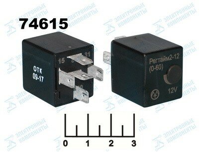 Реле времени 12V 0-60сек Регтайм2-12-(0-60) задержка вкл. (таймер)