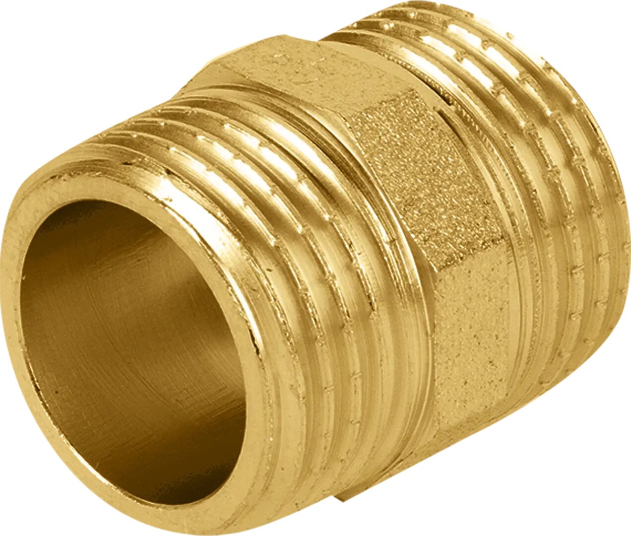 Ниппель Aquabeam 1/2x1/2 НР латунь ABR.582. Y.0004