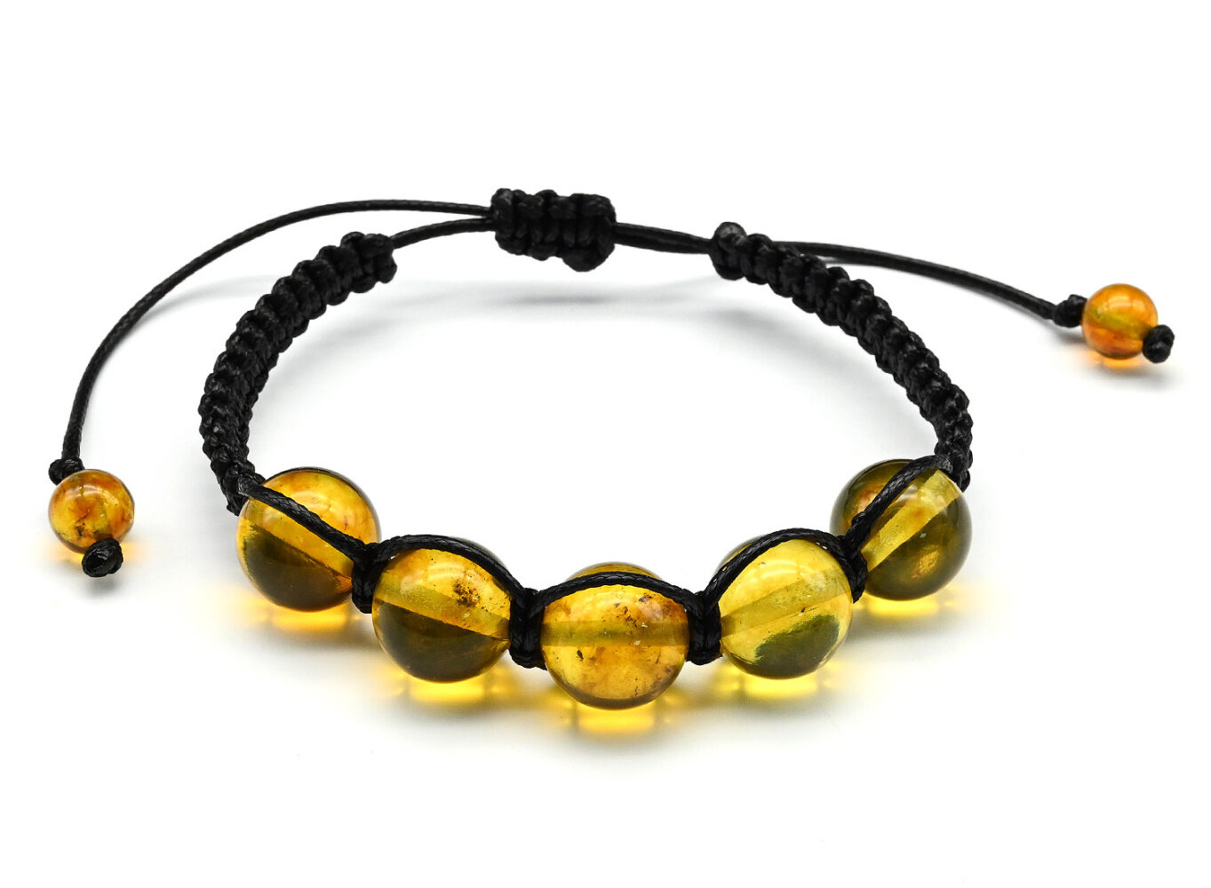 Браслет, янтарь