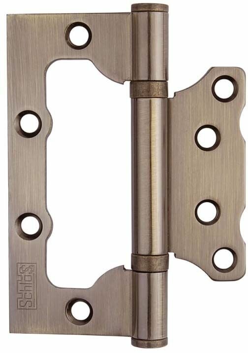 Шлосс 04014 петля накладная "бабочка" для дверей без притвора бронза (2шт)
