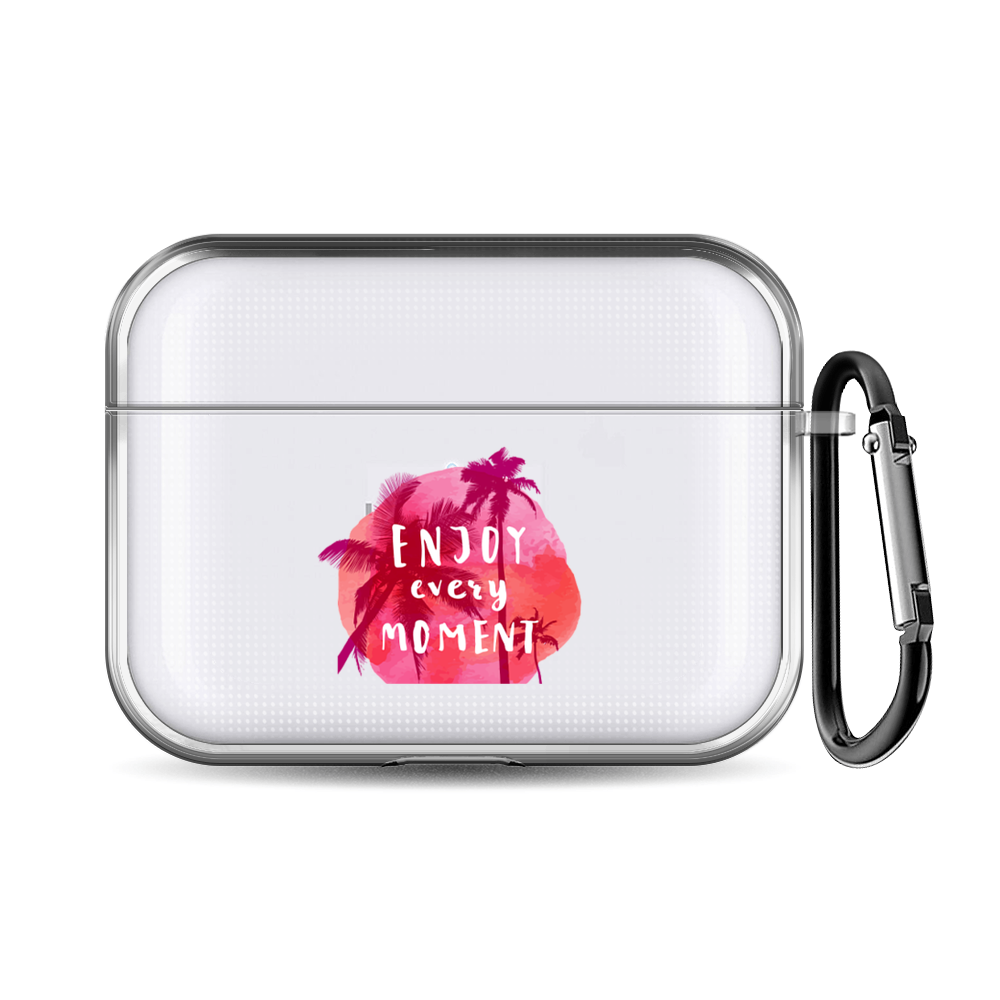 Чехол для наушников Honor Earbuds 2 Lite/2 SE "Розовая надпись enjoy every moment"