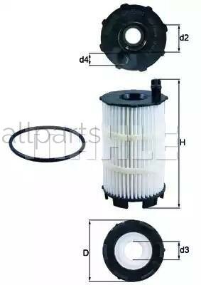 MAHLE OX350/4D Фильтр масляный AUDI: A4 (B7) 4.2RS4 05-08, A4 (B8) 4.2RS4 12-, A6 (C6) 4.2FSi/RS6/S6 06-, A8 (4E_) 4.2FSi/S8 06-, Q7 (4L) 4.2i/4.2FSi 06- \ VW: TOUAREG 4.2FSi V8 06-
