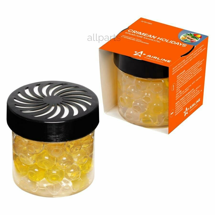 AIRLINE AFSH185 Ароматизатор-банка с гелевыми шариками крымские каникулы