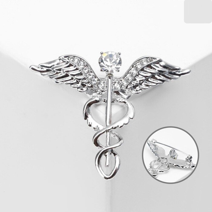 Брошь, стразы